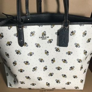Coach | Bags | Coach Bumble Bee Reversible Tote | Poshmark